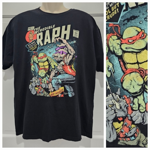 Next Level Apparel | Shirts | Tmnt The Incredible Raph Graphic Tshirt ...